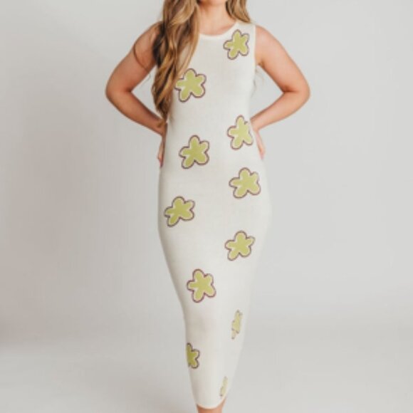 Endless Blu | Dresses | Nwt Endless Blu 7s Flower Power Maxi Large ...